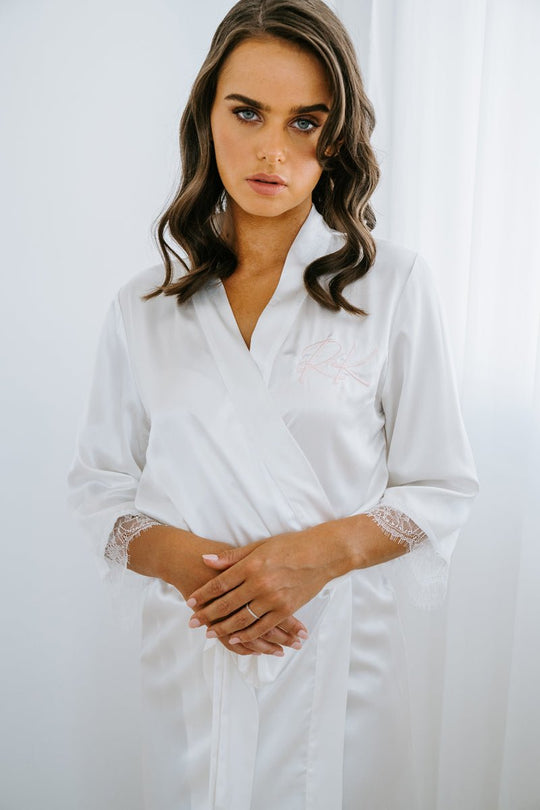 Satin Bridal Robes For Brides For Wedding Party In Australia | Miss ...