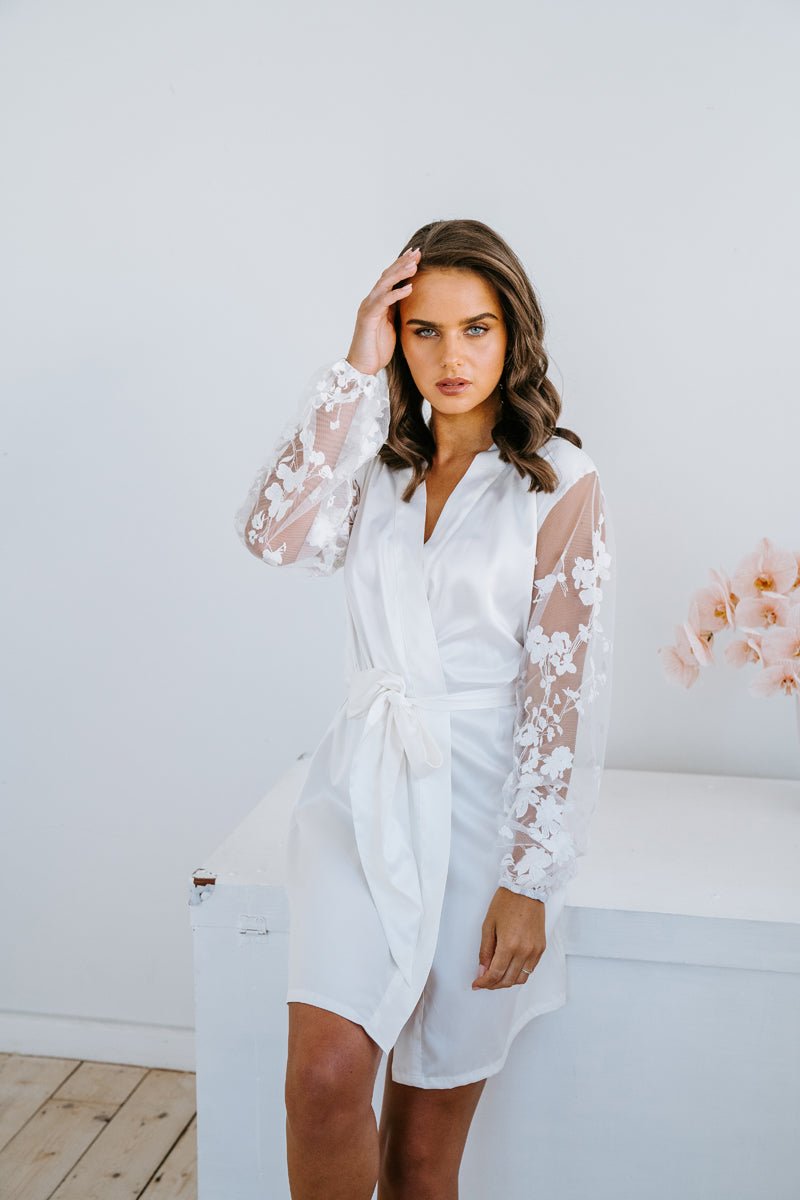 Shop Lace Bridal Robes | Miss Poppy Design