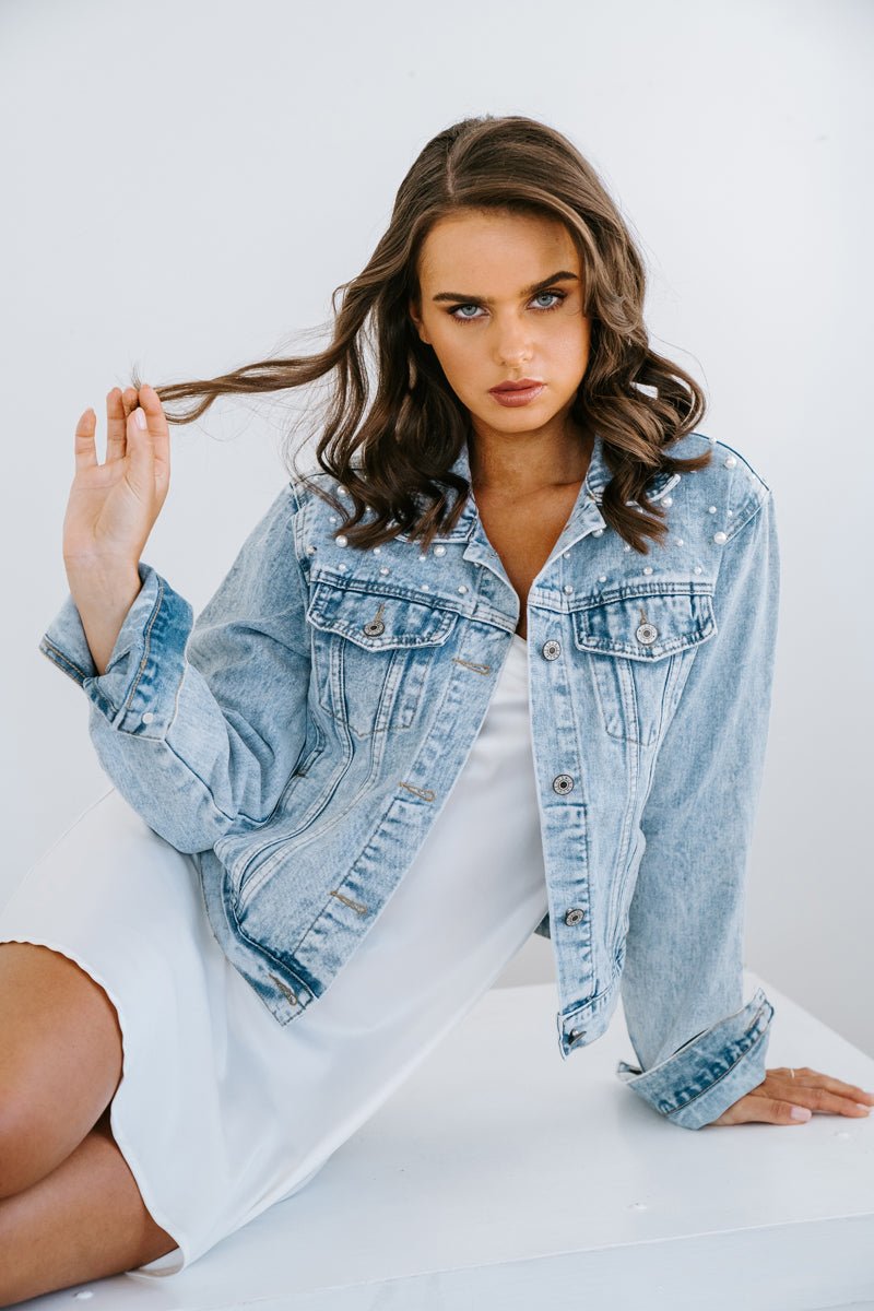 Embellished Bride Denim Jacket | Personalised Denim Jacket | Customised ...