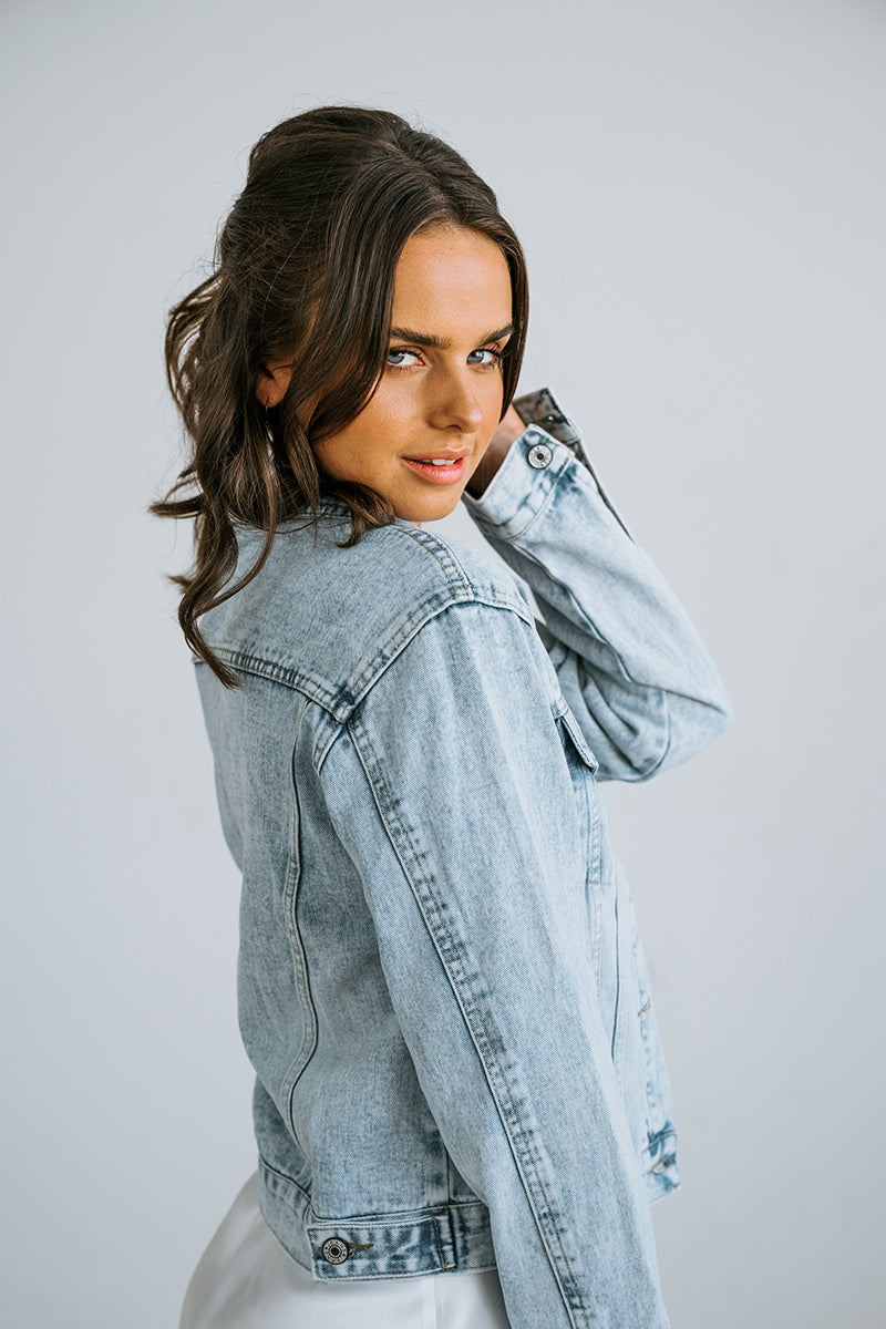 Personalised Denim Jacket | Bridal Jacket | Customised Denim Jacket ...